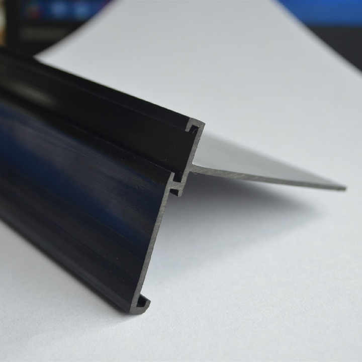Quality Plastic Price Label Holder PVC Extrusion Profile Plastic Strip ...