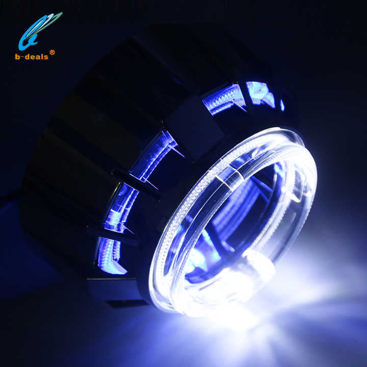 Double Light Guide Angel Eyes Round Shroud for 2.5 Inch Lens