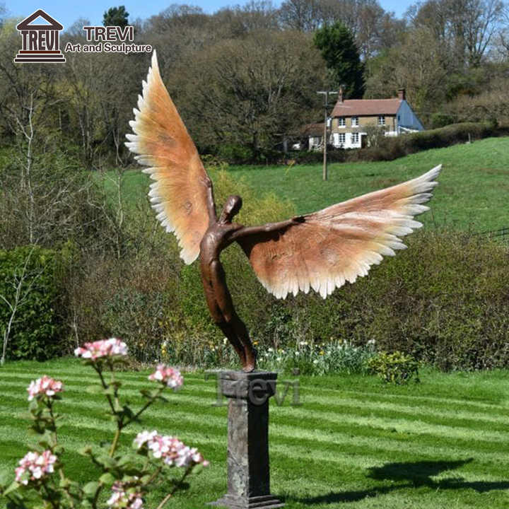 Classic Outdoor Greek Style Angel Sculpture Art Bronze