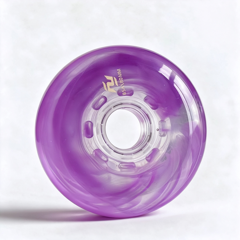 Ruidongle Original Marbled Transparent PU Inline Skate Wheels, High ...