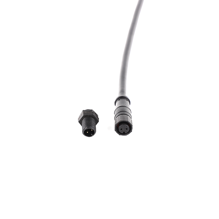 2-Pin Panel Mount Waterproof Connector 2A Rated Copper Contact ABS ...