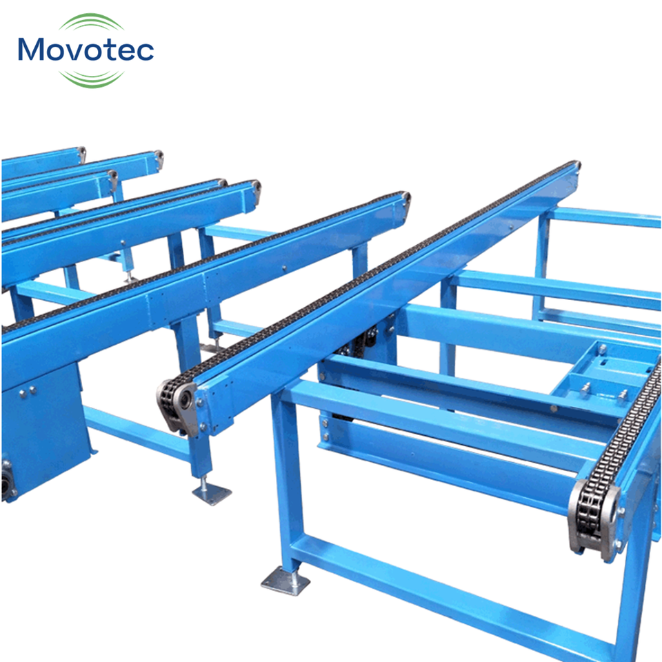 New Movotec Durable Pallet Chain Conveyor System with Adjustable Speed ...