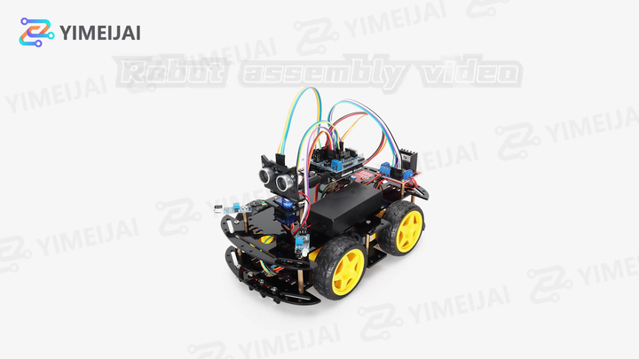 Factory 4WD Chassis Kit Tracing Obstacle Avoidance Smart Robot Car Toy ...