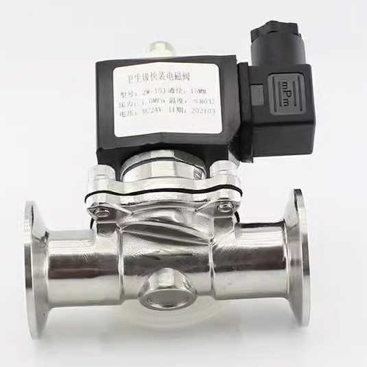 Food Grade Normally Closed Polished 304 Stainless Steel Sanitary Tri ...