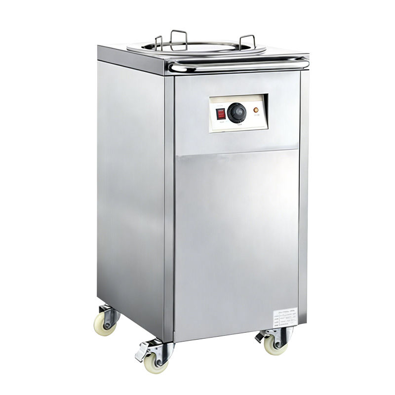 1/2 Circular Heating Plate Warmer Cart with Dish Dispenser Electric ...