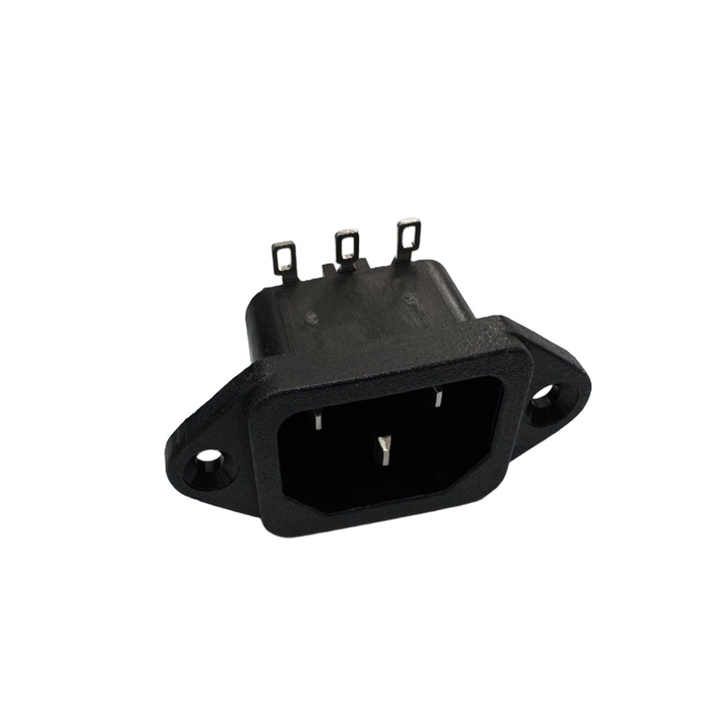 Iec60320 C14 Panel Mount Industrial Connector AC Power Inlet Plug 3 PIN ...