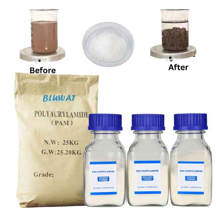 White Powder Polyacrylamide - 9003-05-8 - Bluwat Chemicals