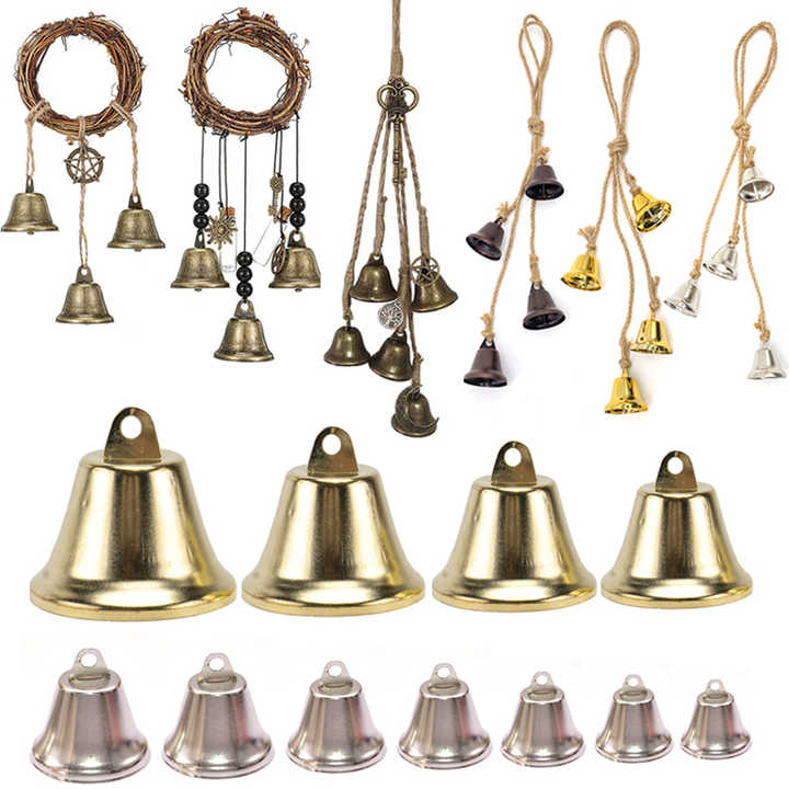 Witch Wind Chimes String Decorative Metal Bells DIY Twine Handmade Bell ...