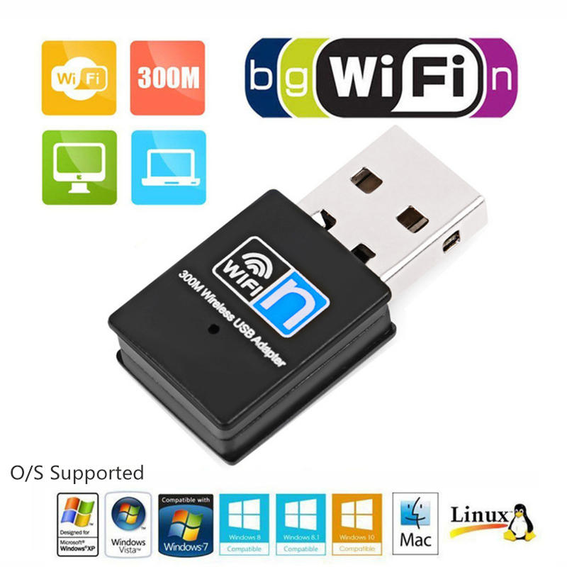 300 Mbps Mini USB Wireless Wi-Fi Adapter 802.11n USB Adapter wi-fi ...