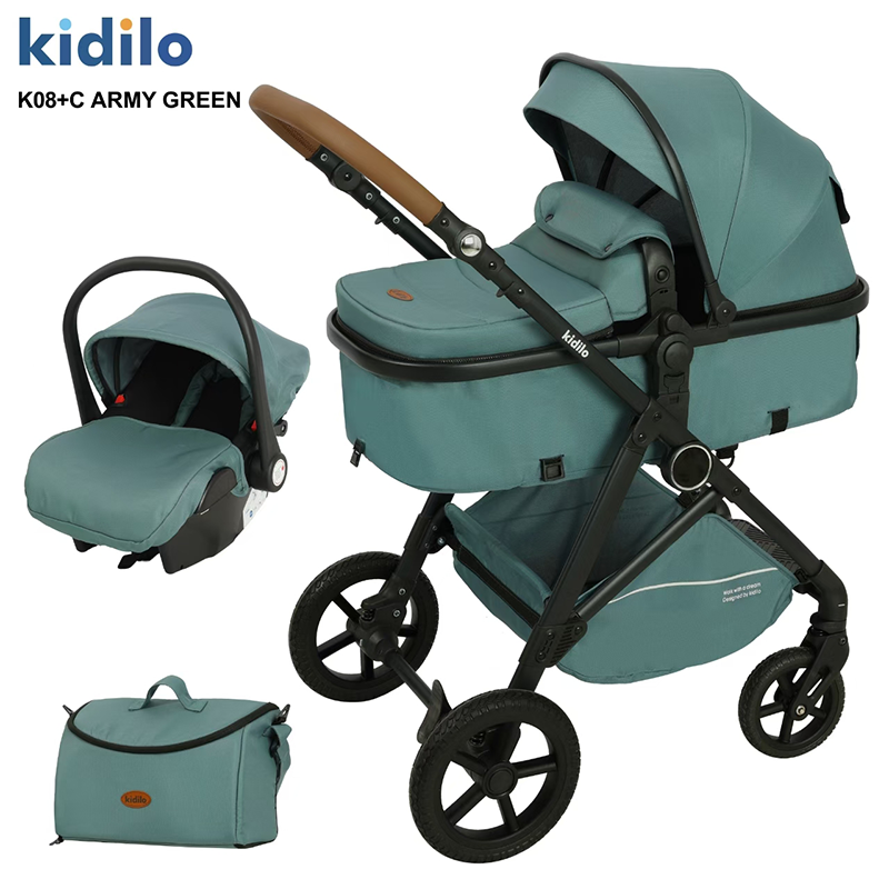 Kidilo Lightweight Baby Stroller Pram with Car Seat Portable Travel ...