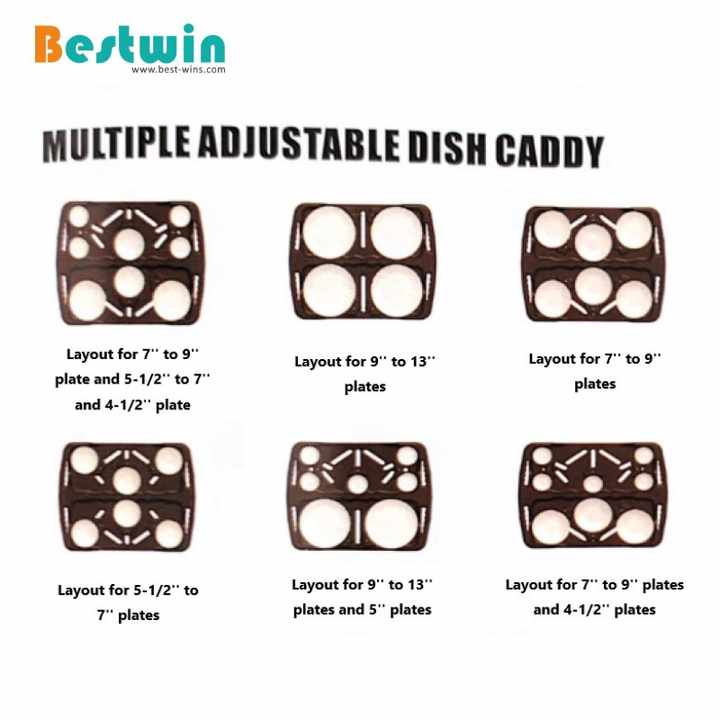 Bestwin Adjustable Dish Caddy - Efficient Storage Solution
