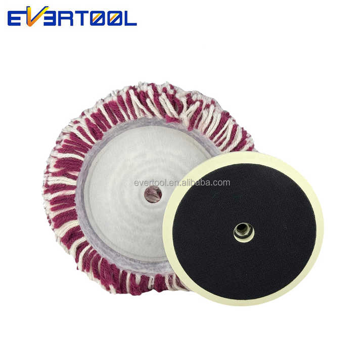EVERTOOL 7 Inch Wool Polishing Bonnet G Mop Lambs Wool Pad Single-sided ...