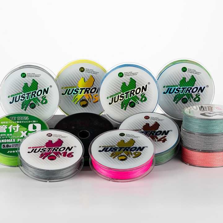 Justron 8 Strand Braided PE Fishing Line - 100m High Density