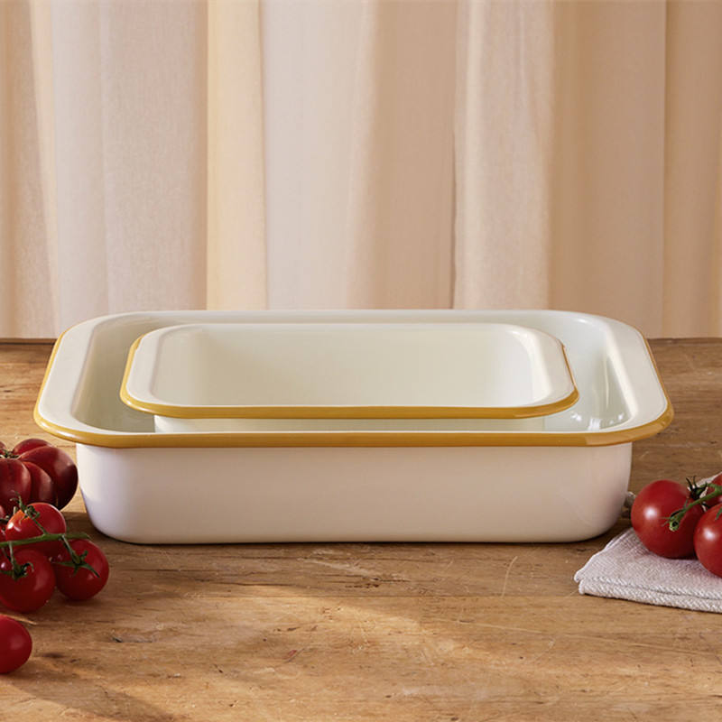 Large Enamelware Hotel Pizza Tray Handcrafted Vintage Custom Kitchen ...