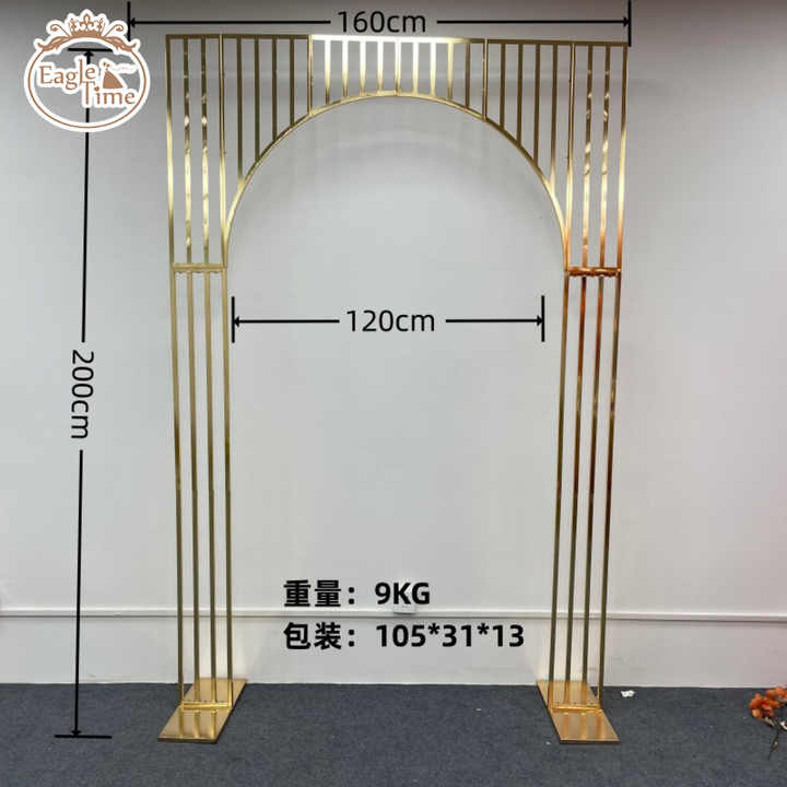Gold Flower Backdrop Metal Cake Set Metal Plinth Flower Arch Stand ...