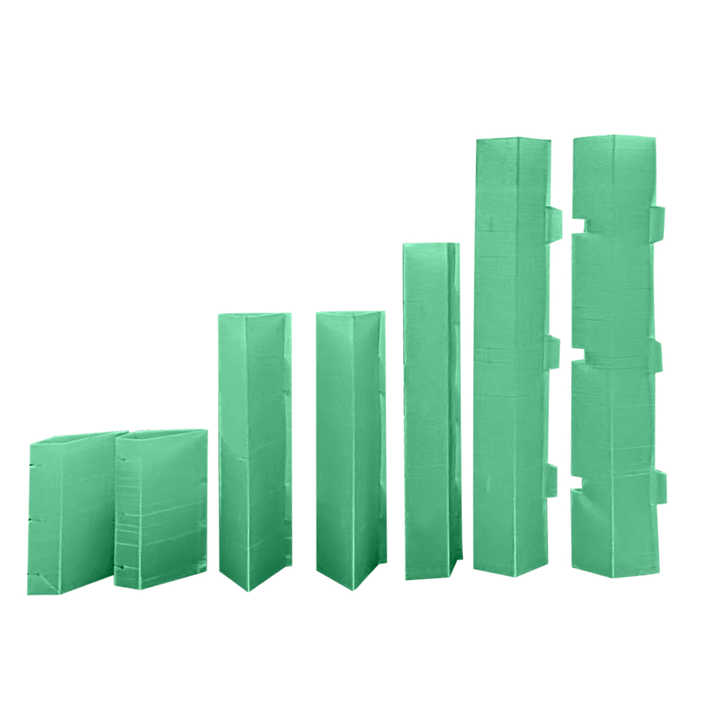 Triangle pp Corrugated Sleeve Tree Wraps Guard Plastic Small Trunk ...