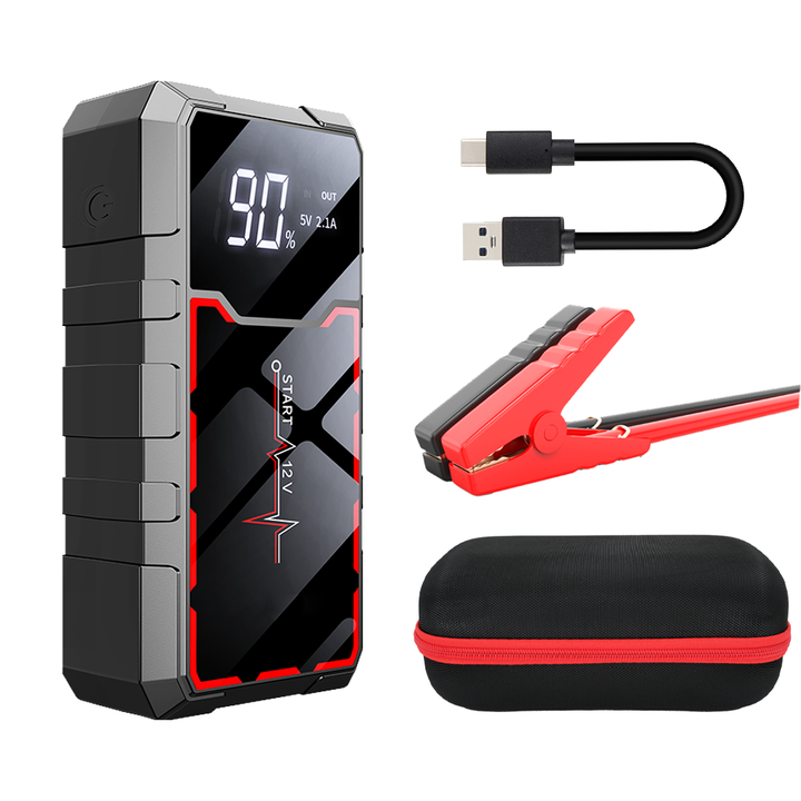 12V Car Jump Starter Emergency Tool Kit Car Booster with Big Capacity ...