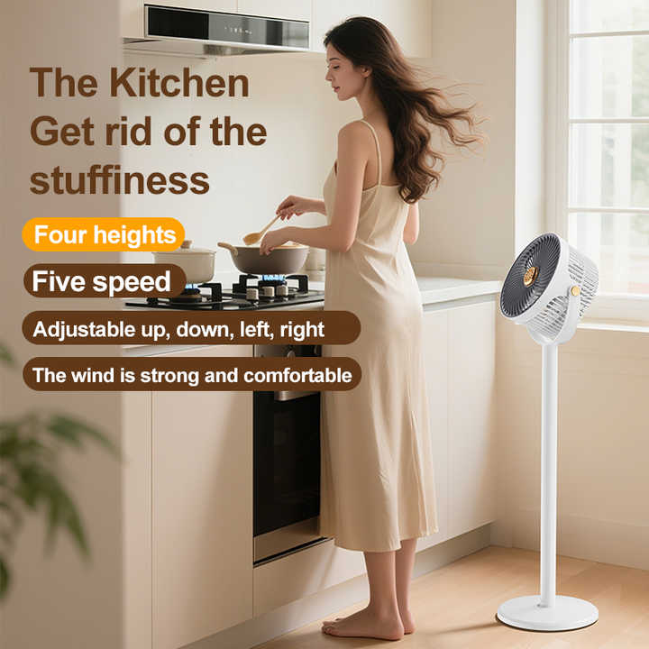 Upgraded S34 Desktop 360° Cool Breeze Floor Standing Circulating Air ...