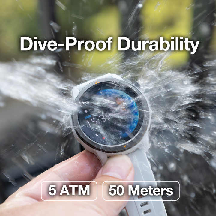 AGM WATCH W1 Gps Smart Watch 5ATM Men's Smartwatch Waterproof Android ...