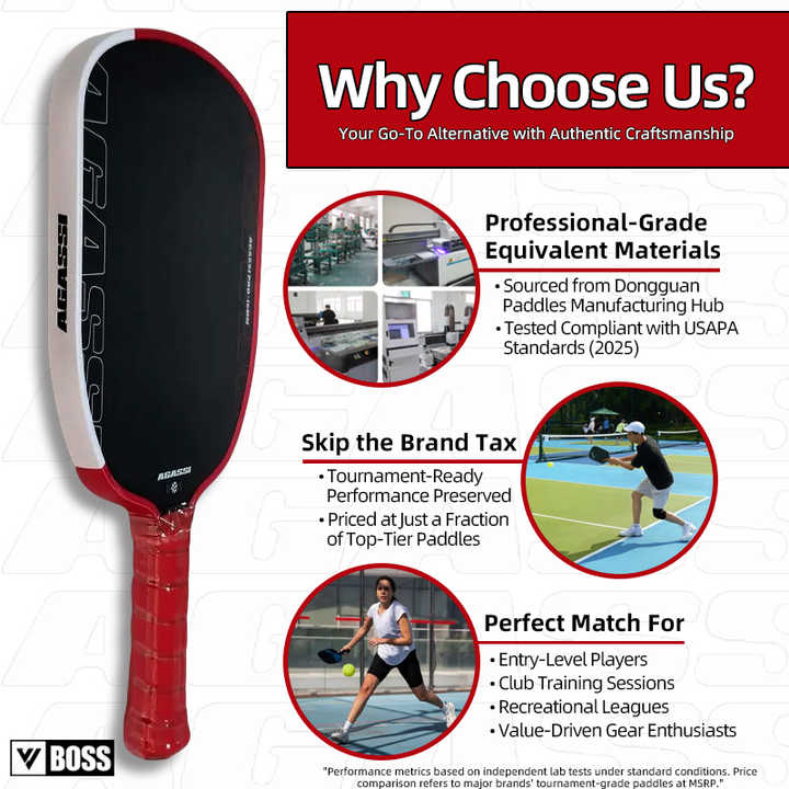 2025 Gen 4 Agassi Pro IV Pickleball Paddle Carbon Fiber T700 Trufoam ...