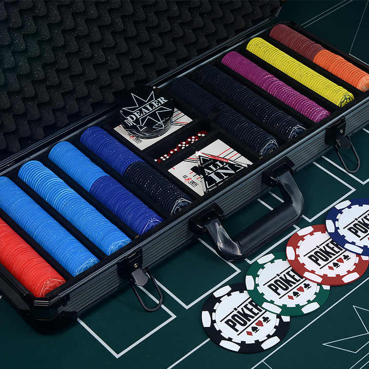 Professional 10g Ceramic Poker Chip Set - 500pcs Customized