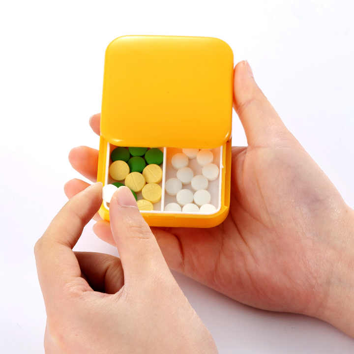 Mini Push-pull Small Medicine Box Travel Portable Plastic Pill Case ...