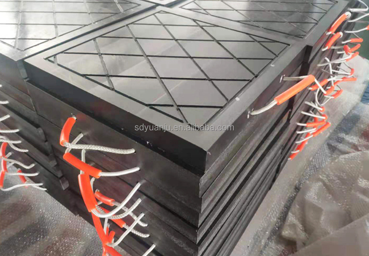 Anti-impact Uhmwpe Crane Foot Support Plate Crane Used Leg Support Pad ...