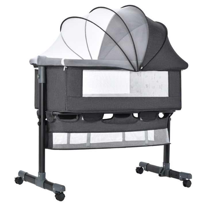 Multifunctional Baby Swing Bed Cradle - Adjustable Height