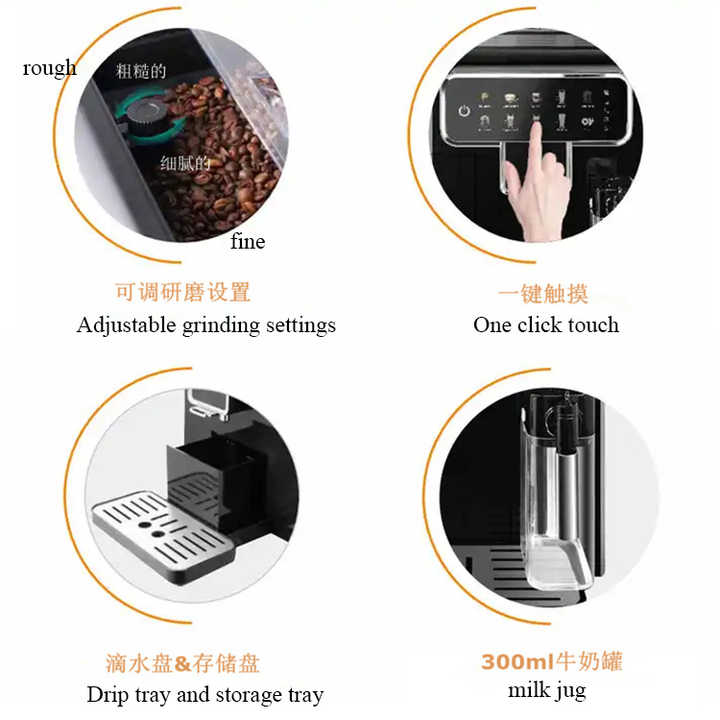 Fully-Automatic Commercial Espresso Coffee Machine 1.5L