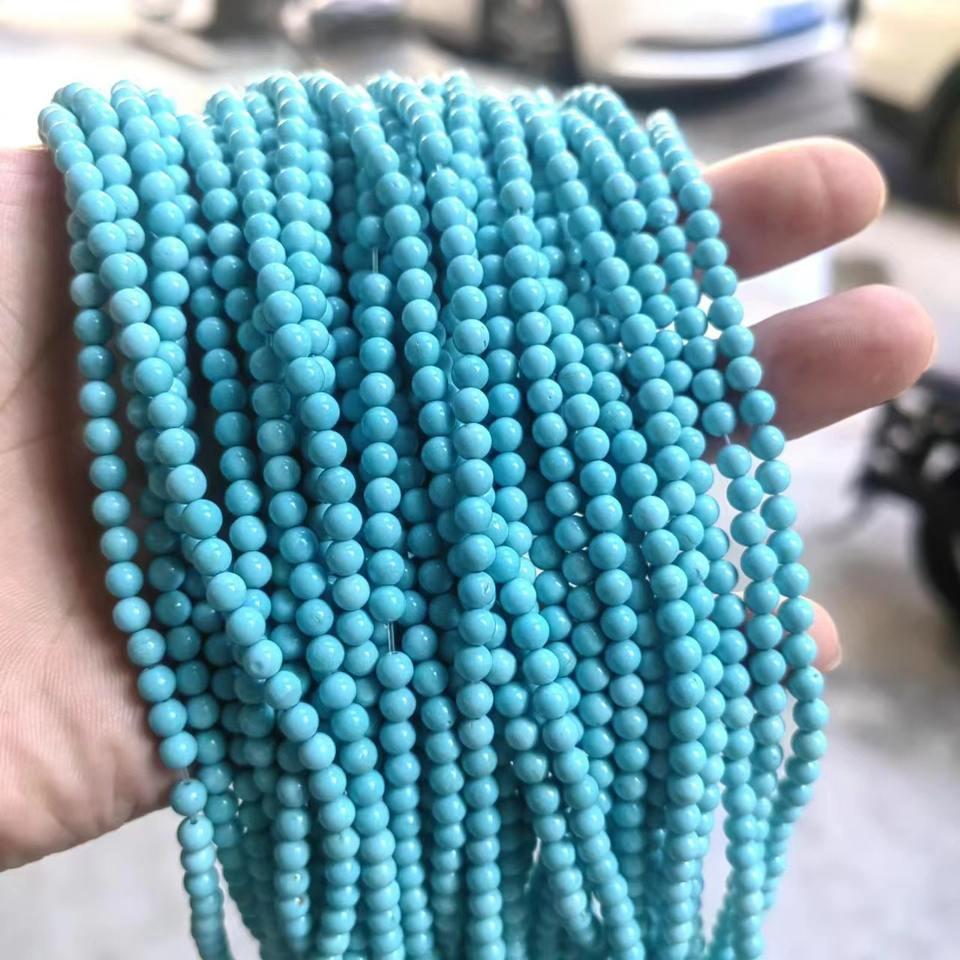 2-3mm Natural Color Turquoise Stone Loose Beads Strands for Jewelry ...