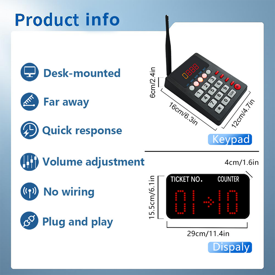 110V-240V Wireless Queue Call System Voice Alert for Retail Stores| Alibaba.com