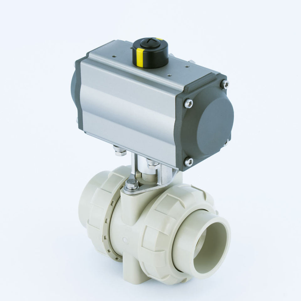 Q661F Customizable OEM High-Temperature 3-Way Pneumatic PP Plastic Ball ...