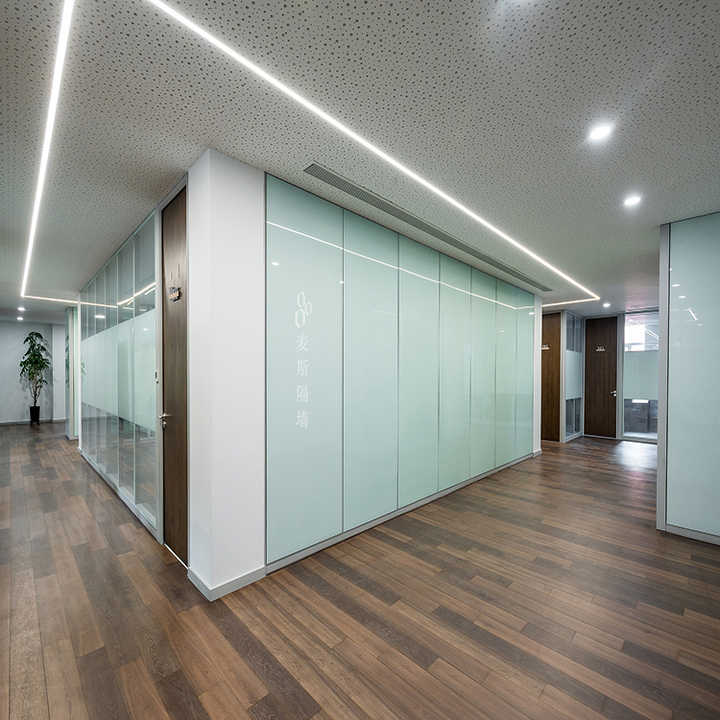 Factory Partition Glass Ultra-Clear Office Partition System Painted ...