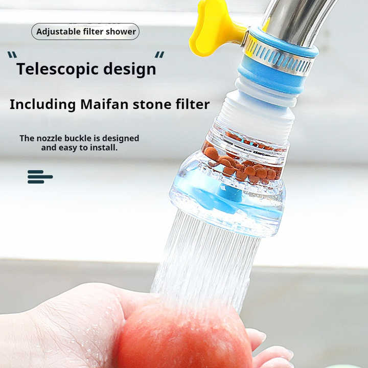 Universal Kitchen Faucet Extenders Plastic Splash Proof Filter Faucets ...