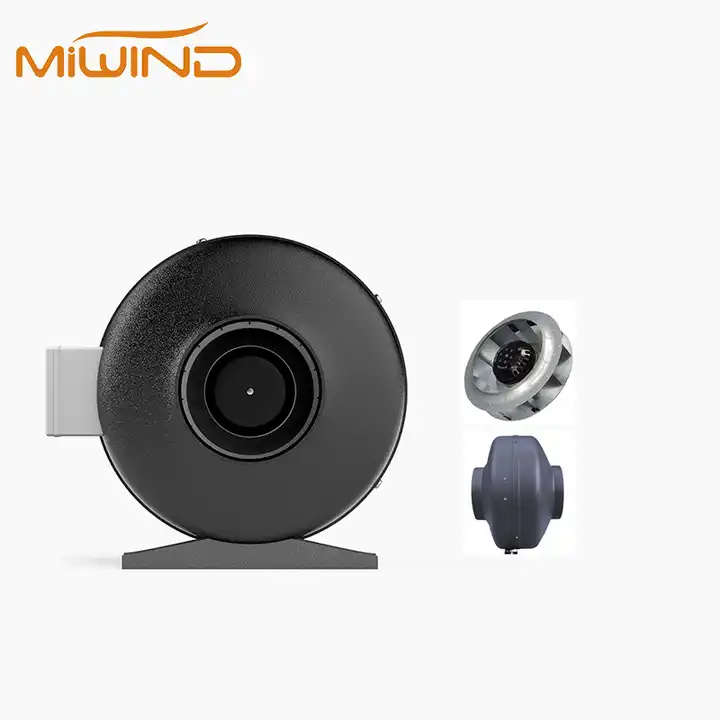 Miwind Exhaust 4'' 100mm Ventilating Circular Inline Duct Fan for Kitchen