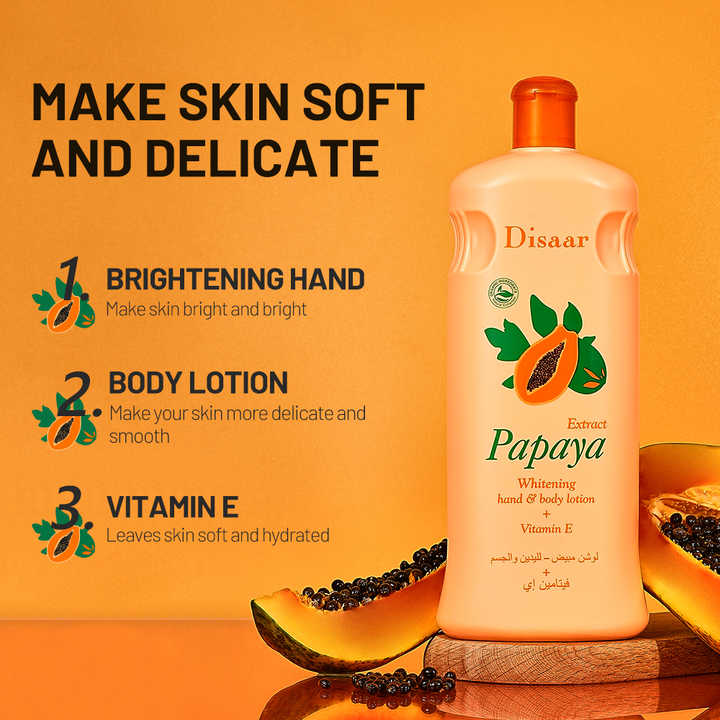 300ml Papaya Body Whitening Lotion Cream with Vitamin E Moisturizing ...
