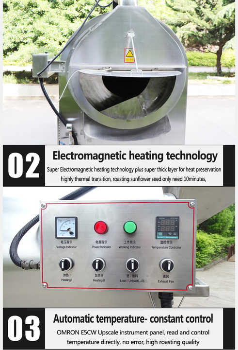 DONGYI Industrial Roaster Oven - 500kg Drum Nut Capacity