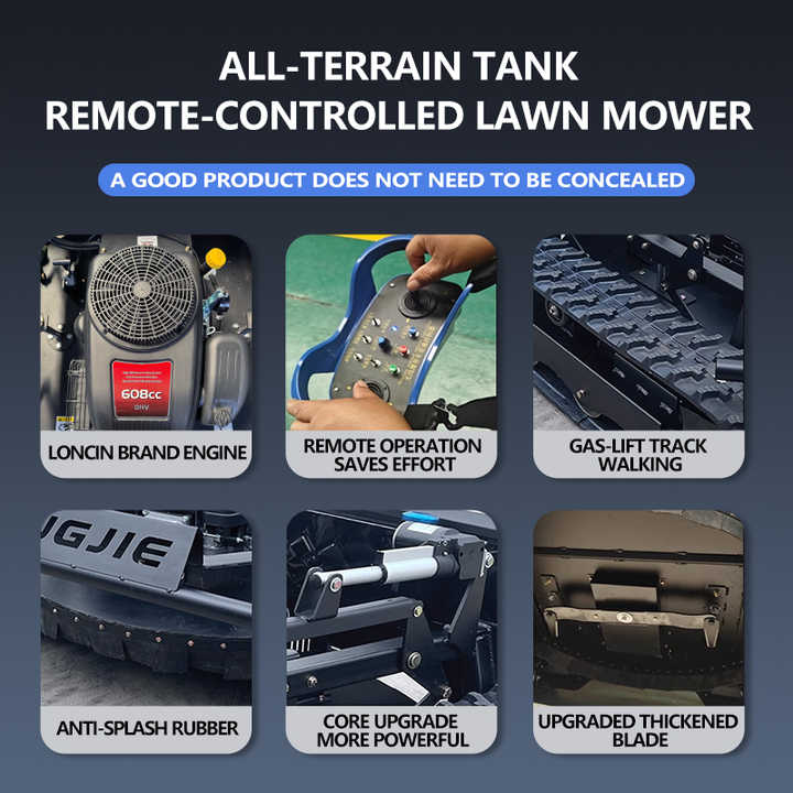 Mini Inteligente Self-Propelled Lawn Mower 608CC Gasolina