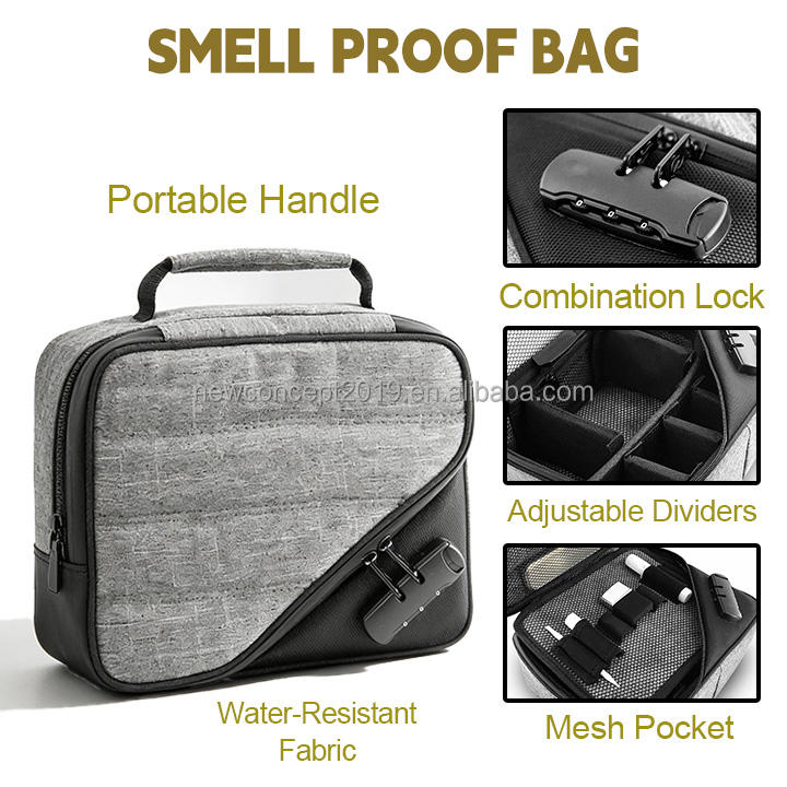 Premium Smell Proof Pouch Custom logo Smell Proof Bag Lockable Bag ...