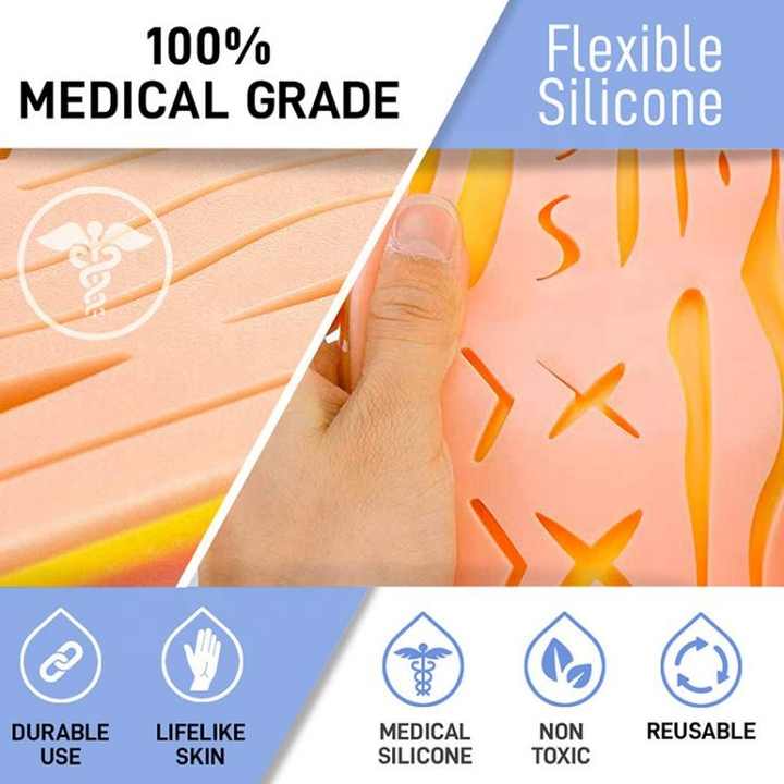 Surgical Suture Pad Practice Kit - Medical Training Essentials