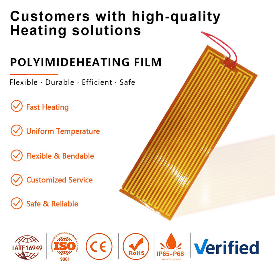 High Temperature PI Film Heater Etched Foil Kapton Flexible Heater for ...