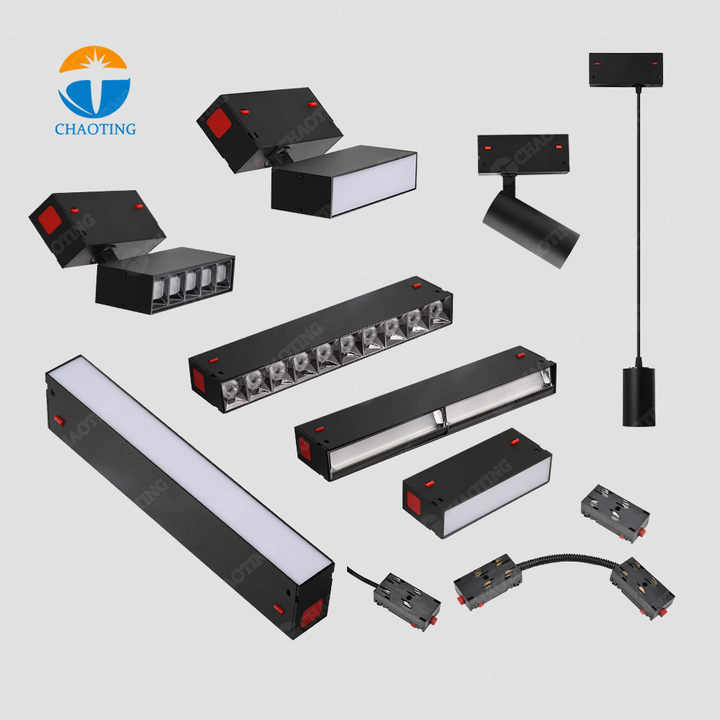 Intelligent Control 4-wire Magnet Track Lamp 1m1.5m 2m 3m Track ...