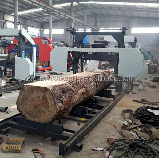 Mobile Horizontal Wood Cutting Portable Sawmill Forester Bandsaw