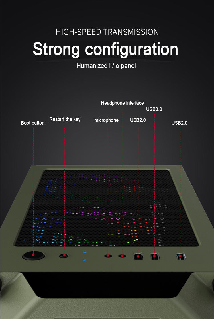 Customized Computer Case Tower MATX/ITX Motherboard Gaming CPU Case PC ...