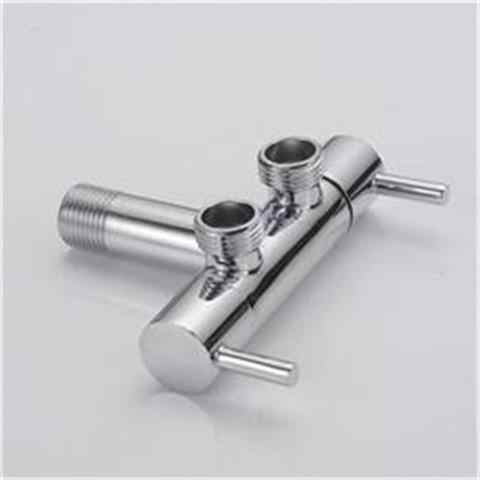 Double Outlet Washing Machine Faucet Brass Angle Valve Washing Machine ...