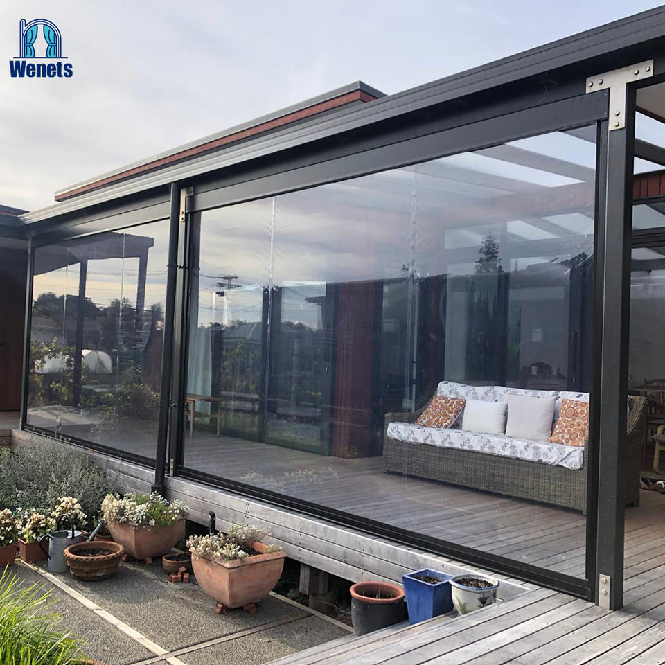 Smart Control Windproof Zip Track Roller Blinds Motorized