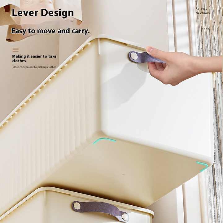 Home Household Wardrobe Clothes Storage Box Layered Compartment ...