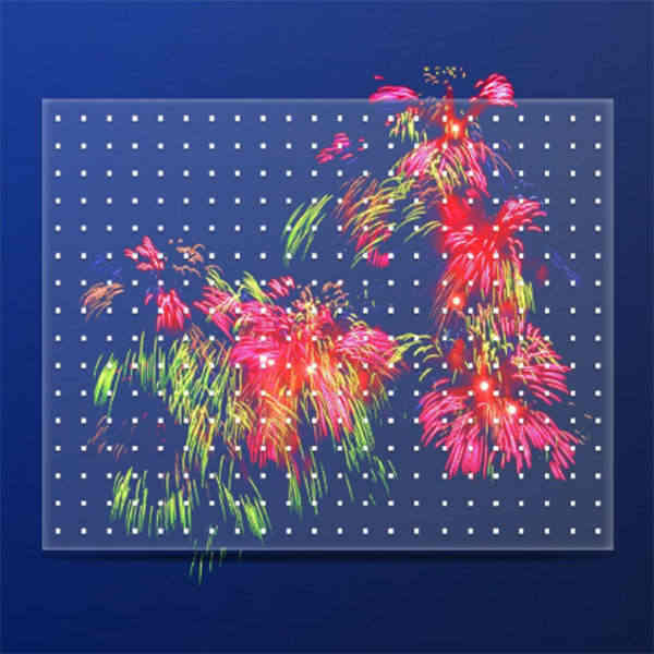 P7.8mm Transparent LED Film - Self-Adhesive Window Display
