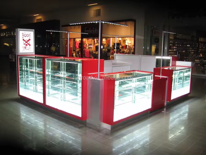 Mall Furniture Display Showcase Shopping Mall Gold Jewelry Display ...