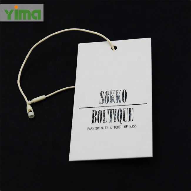 Custom Hang Tags with String - Embossed Logo & UV Printing